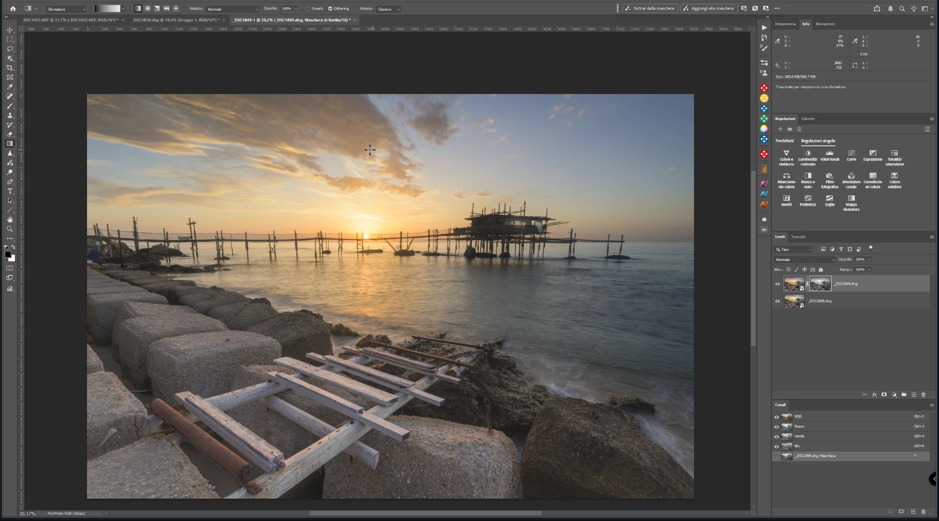 Come unire le foto in Bracketing HDR automatico fusione manuale